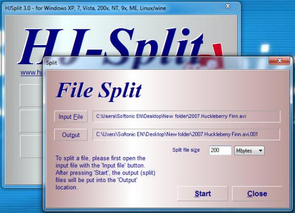 HJSPLIT - phần mềm nối file chia nhỏ file tối nhất